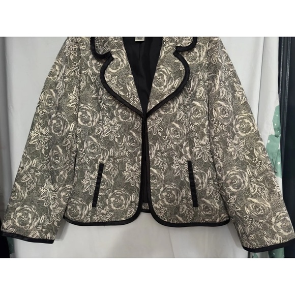 Laura Ashley | Jackets & Coats | Laura Ashley Petite Black Gold ...